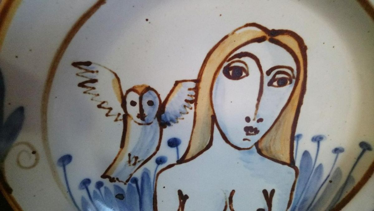 Andrew McGarva potier, grès tourné.